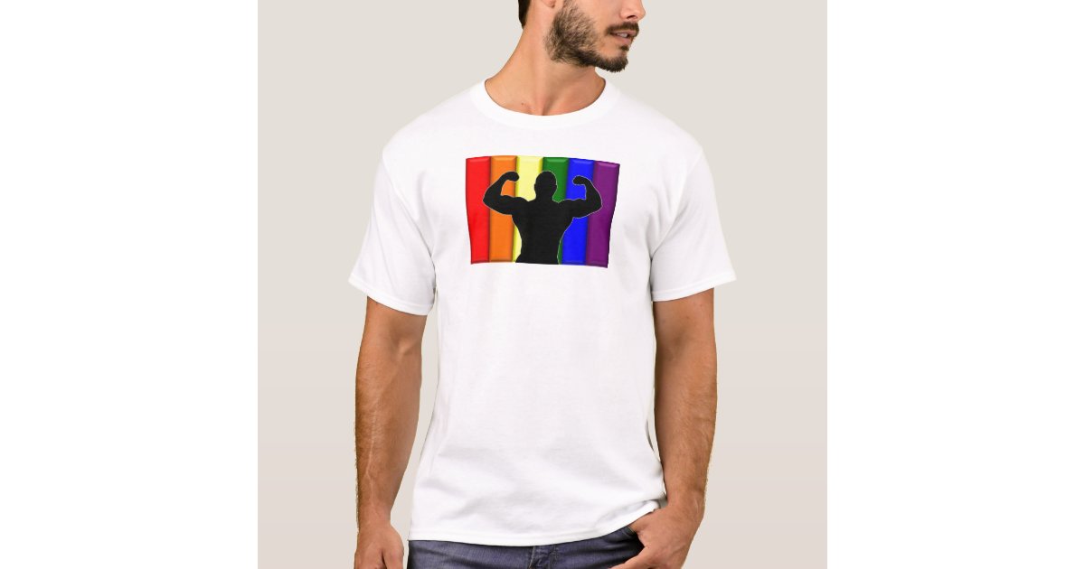 Gay Muscle Pride T-Shirt | Zazzle