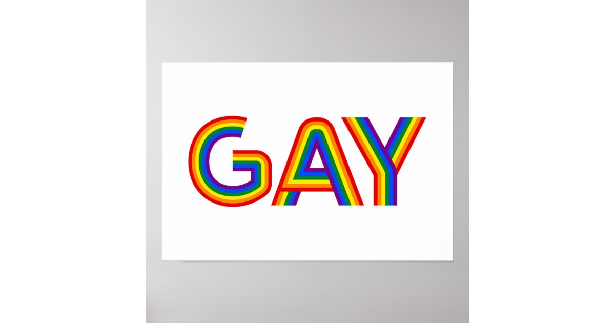 GAY POSTER | Zazzle