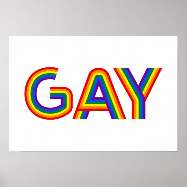 GAY POSTER | Zazzle
