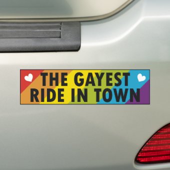 Gay Pride Bumper Sticker | Zazzle