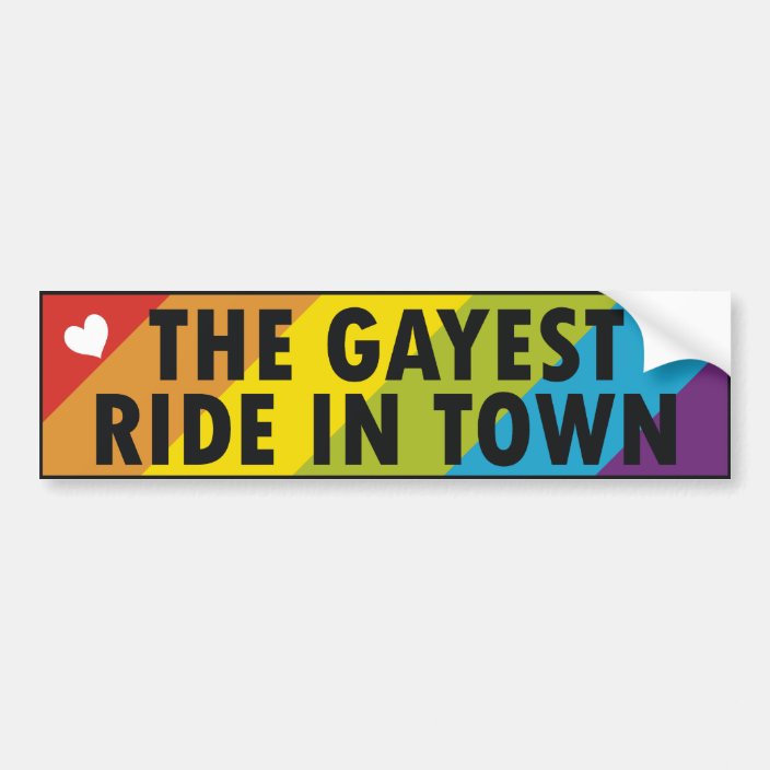 Gay Pride Bumper Sticker | Zazzle.com