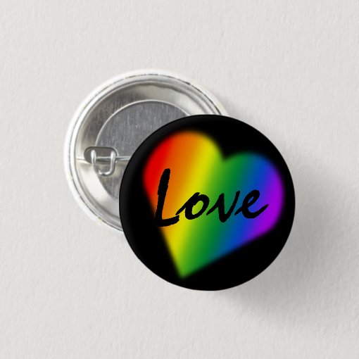 Gay Pride Buttons Same-Sex Rainbow Love Buttons | Zazzle