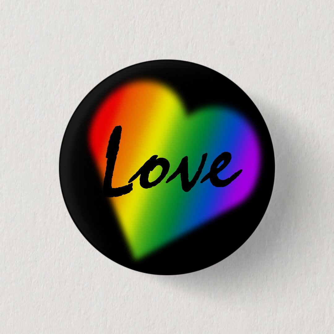 Gay Pride Buttons Same-Sex Rainbow Love Buttons | Zazzle