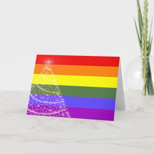 Gay Pride Christmas Card | Zazzle