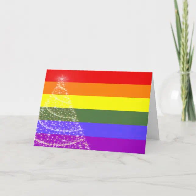 Gay Pride Christmas Card | Zazzle