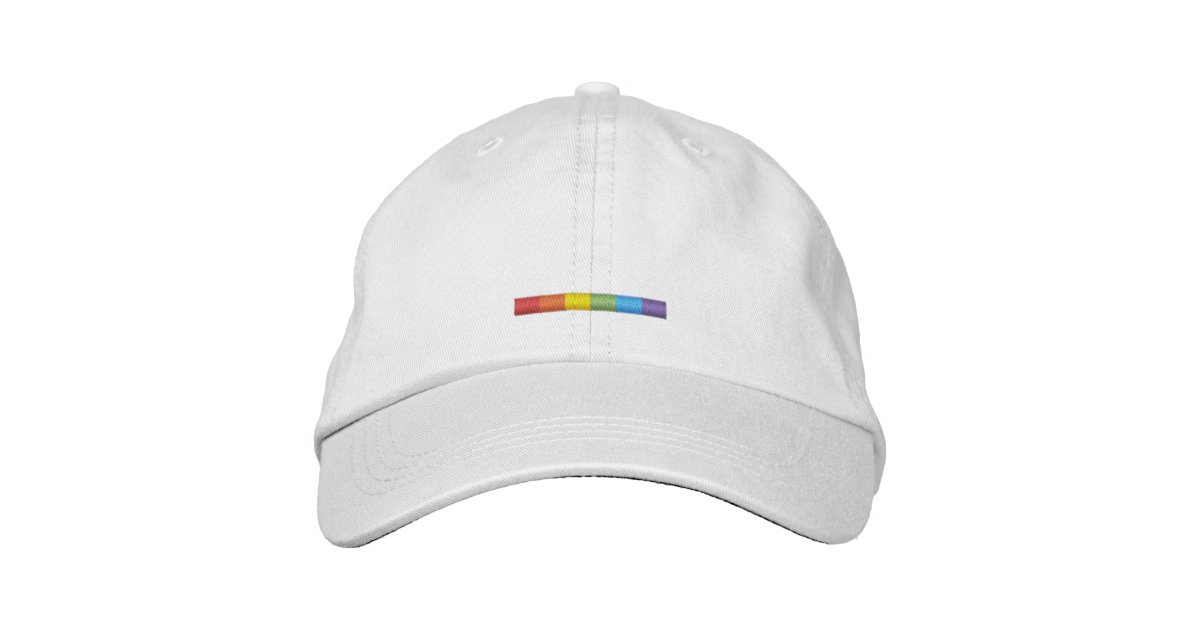 Gay Pride embroidered cap | Zazzle