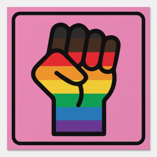 Gay Pride Fist Sign | Zazzle