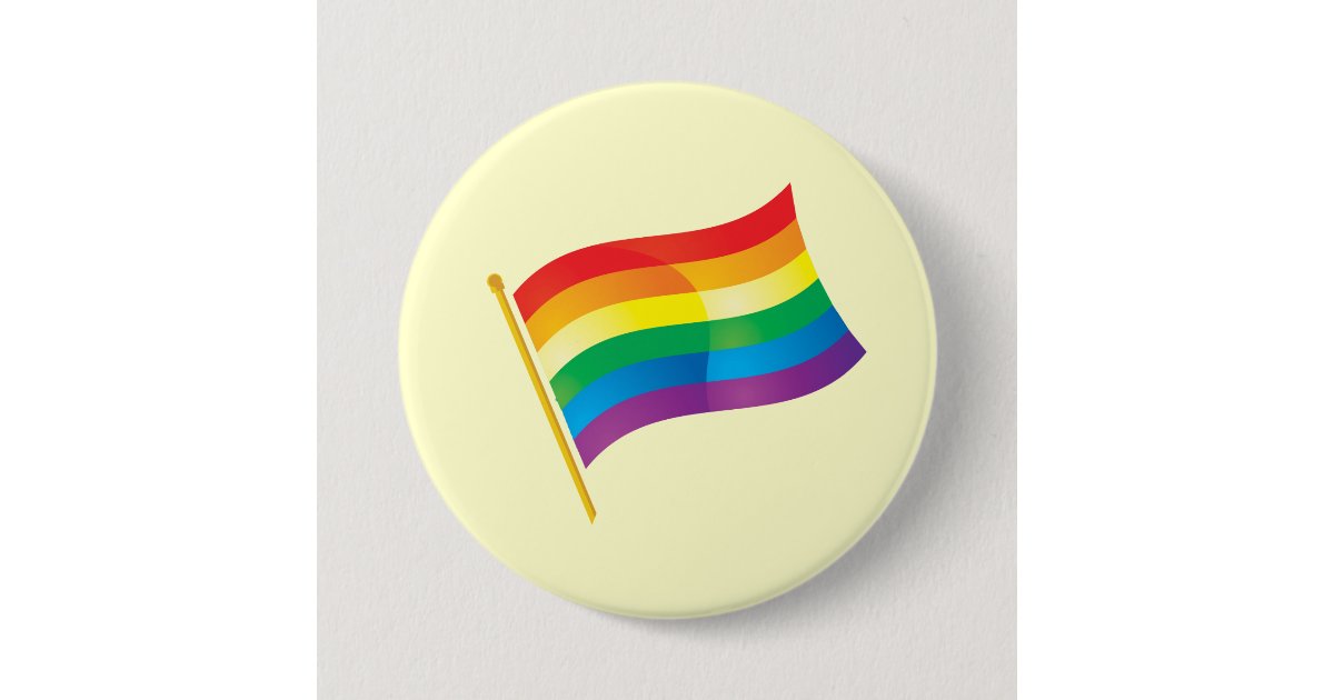 Gay Pride Flag Button | Zazzle
