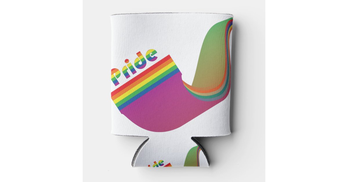 Gay Pride Flag Can Cooler | Zazzle