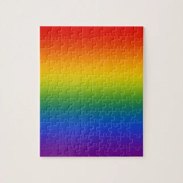 gay pride flag jigsaw puzzle | Zazzle