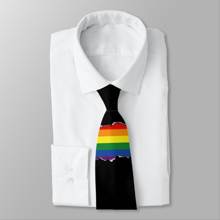 Gay Pride Flag Neck Tie | Zazzle.com