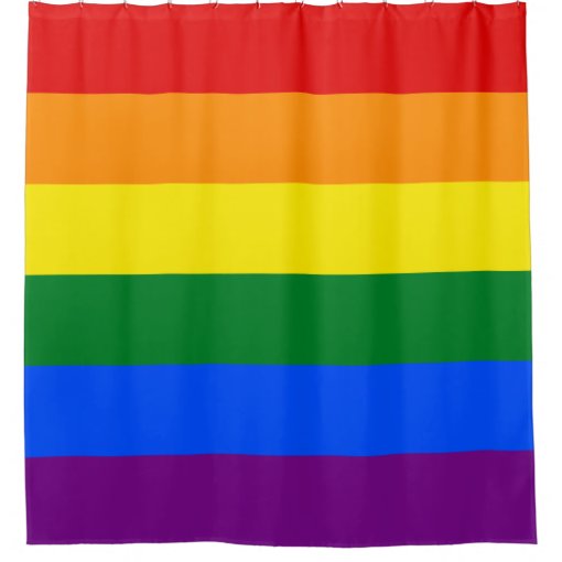 Gay Pride Flag Shower Curtain Zazzle