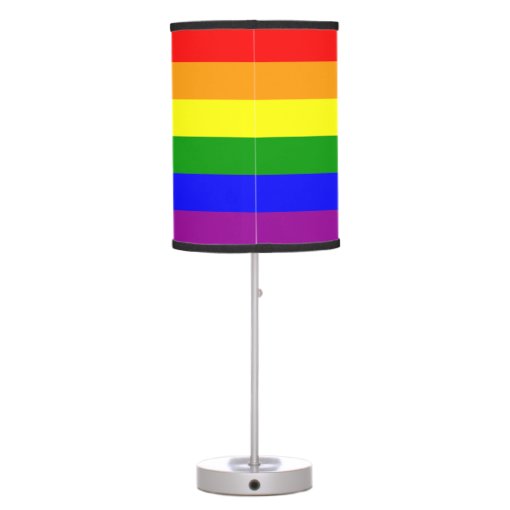 Gay Pride Flag Table Lamp | Zazzle