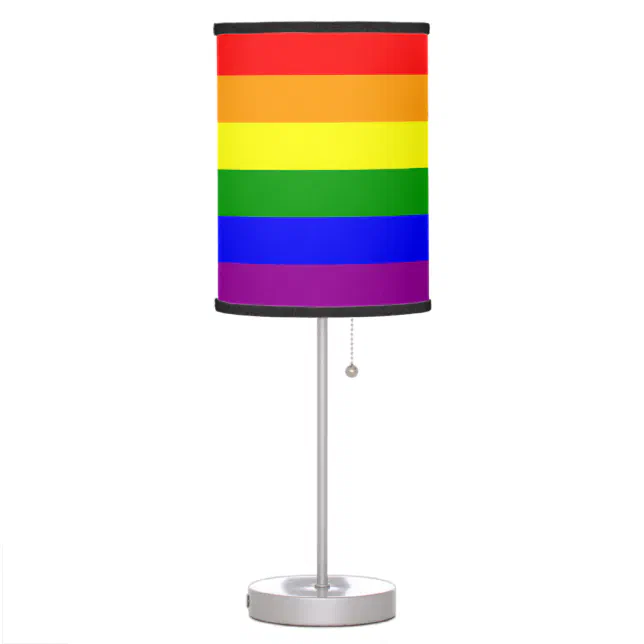 Gay Pride Flag Table Lamp | Zazzle