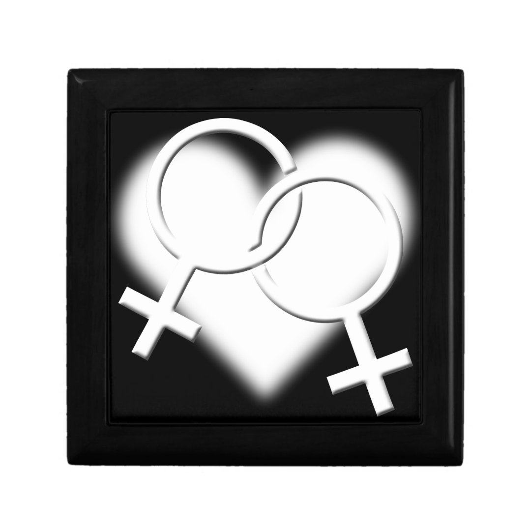Gay Pride Gift Box Lesbian Love Jewelry Boxes | Zazzle