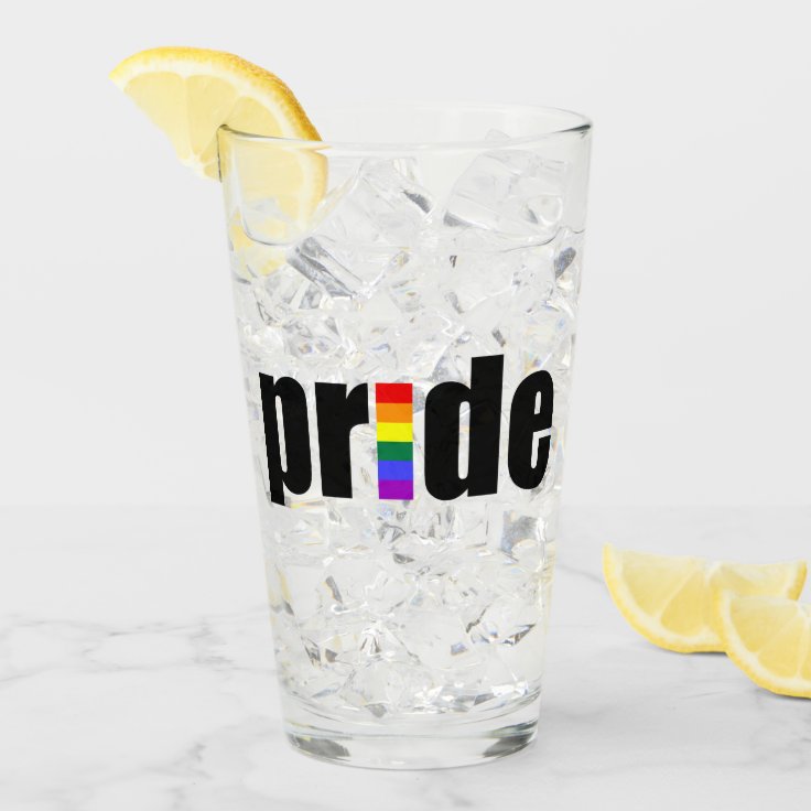 Gay Pride Glass | Zazzle