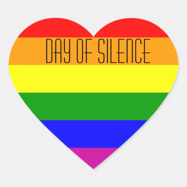Gay Pride Heart Sticker | Zazzle
