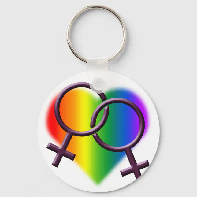 Gay Pride Keychain Rainbow Love Keychain LGBT Gift | Zazzle