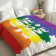 Gay Pride LGBT Rainbow Paint Love is Love Duvet Cover | Zazzle