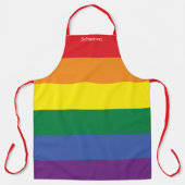 Gay Pride LGBT Rainbow Personalized Apron | Zazzle