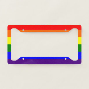 Gay Pride License Plate Frames & Covers | Zazzle