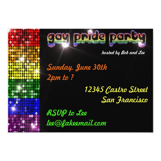 Gay Pride Party Invitations | Zazzle.com