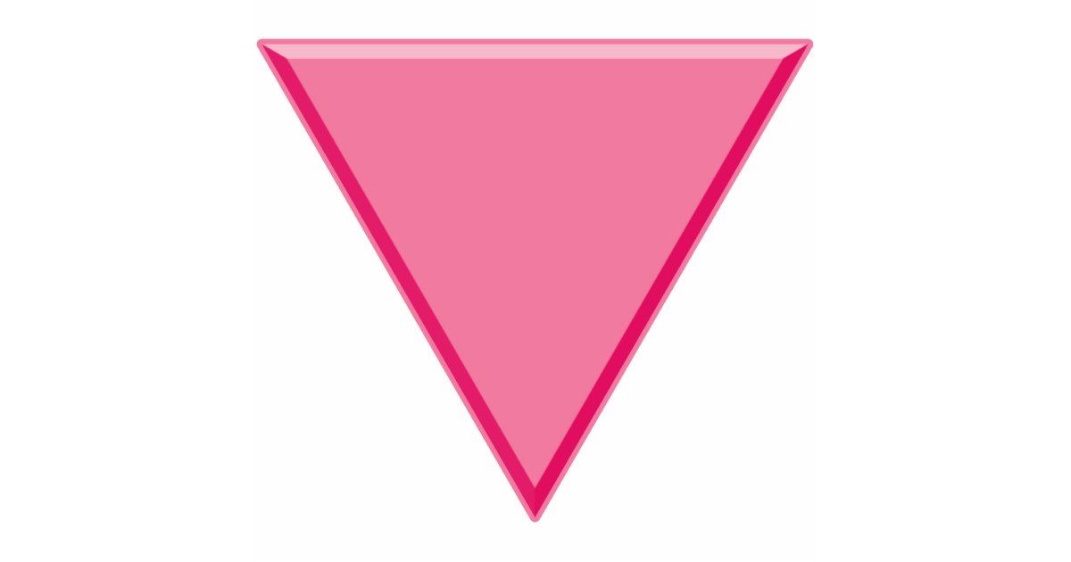 Gay Pride Pink Triangle Statuette | Zazzle