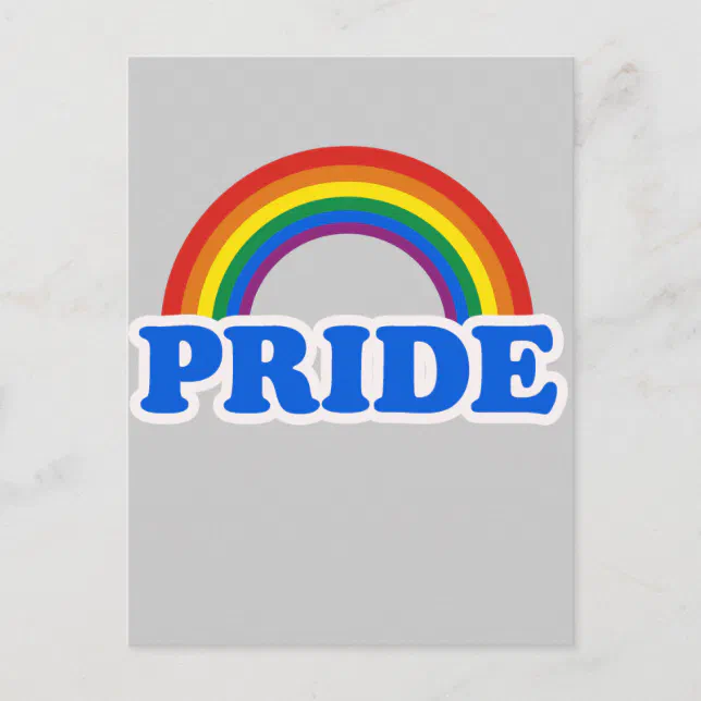 GAY PRIDE POSTCARD | Zazzle