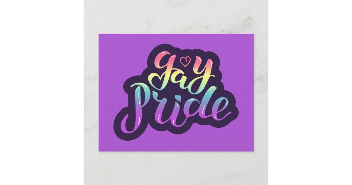 Gay Pride Postcard | Zazzle