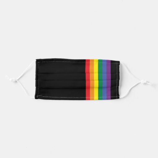 Gay Pride Rainbow Flag Adult Cloth Face Mask | Zazzle