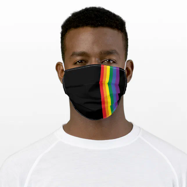 Gay Pride Rainbow Flag Adult Cloth Face Mask | Zazzle