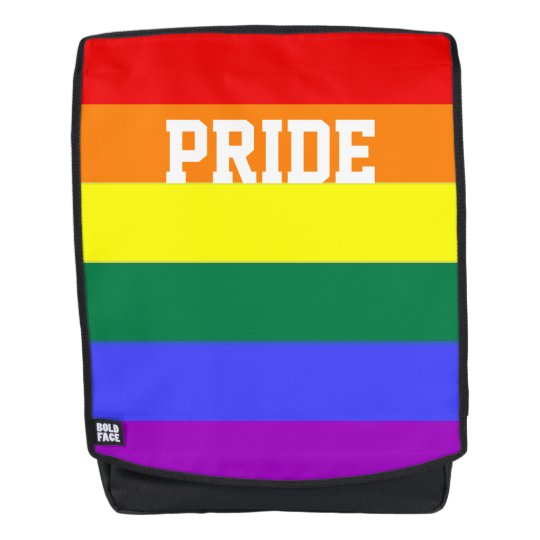 Gay Pride Rainbow Flag Backpack | Zazzle.com
