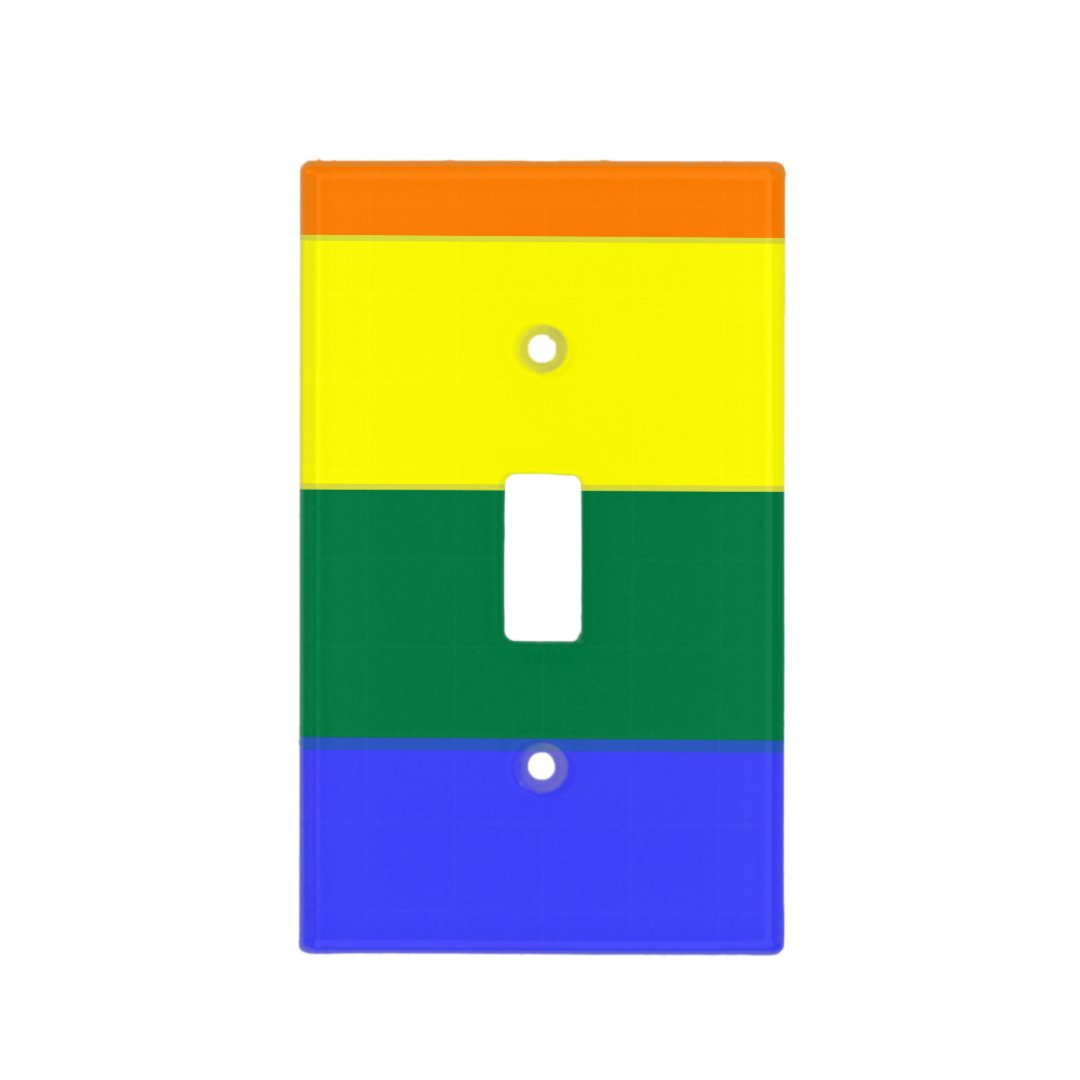 Gay Pride Rainbow Flag Light Switch Cover | Zazzle