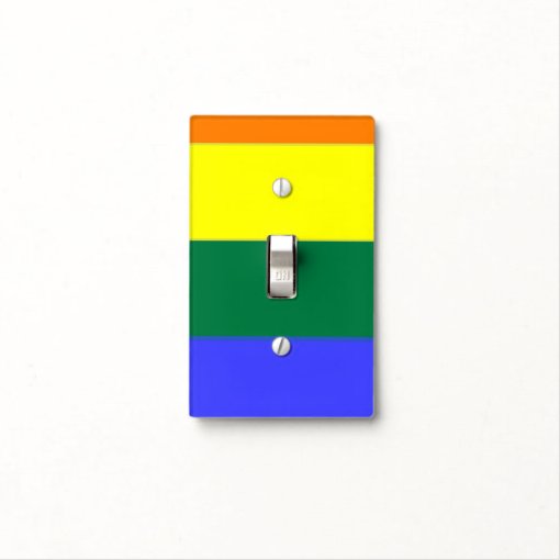 Gay Pride Rainbow Flag Light Switch Cover | Zazzle
