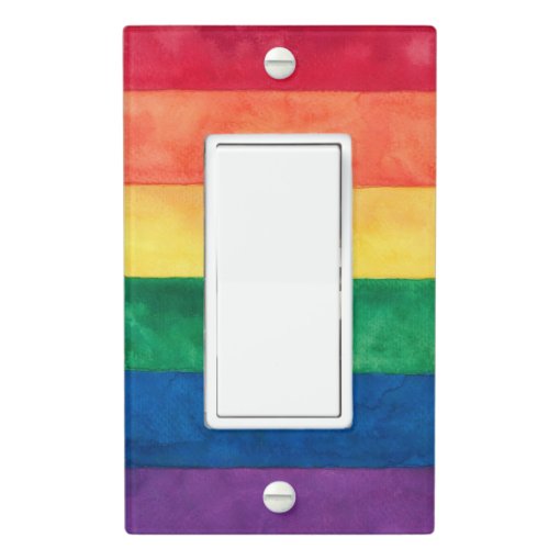 Gay Pride Rainbow Flag Light Switch Cover | Zazzle