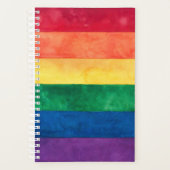 Gay Pride Rainbow Flag Planner | Zazzle