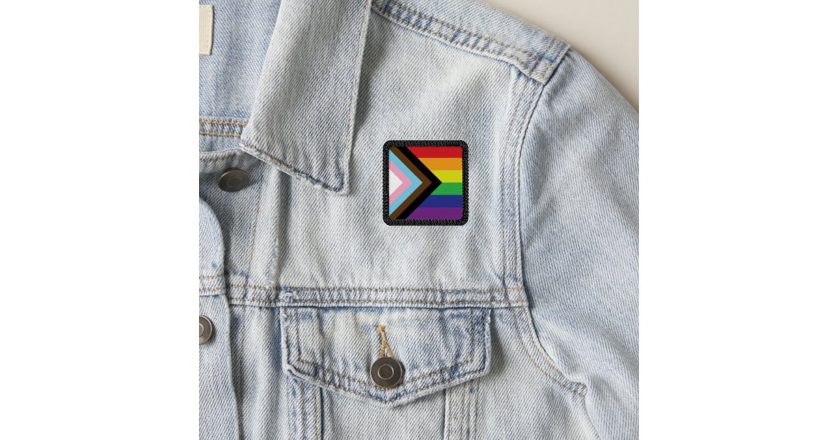 Gay Pride Rainbow Flag Progressive LGBTQIA+ Patch | Zazzle