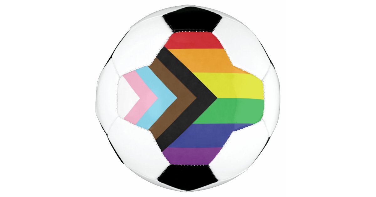 Gay Pride Rainbow Flag Progressive LGBTQIA+ Soccer Ball | Zazzle