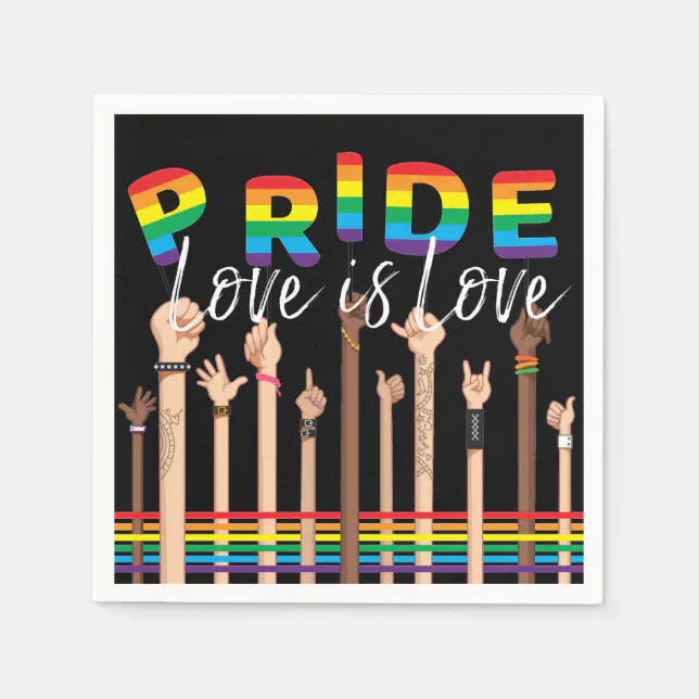 Gay Pride Rainbow LGBT Party Napkin | Zazzle