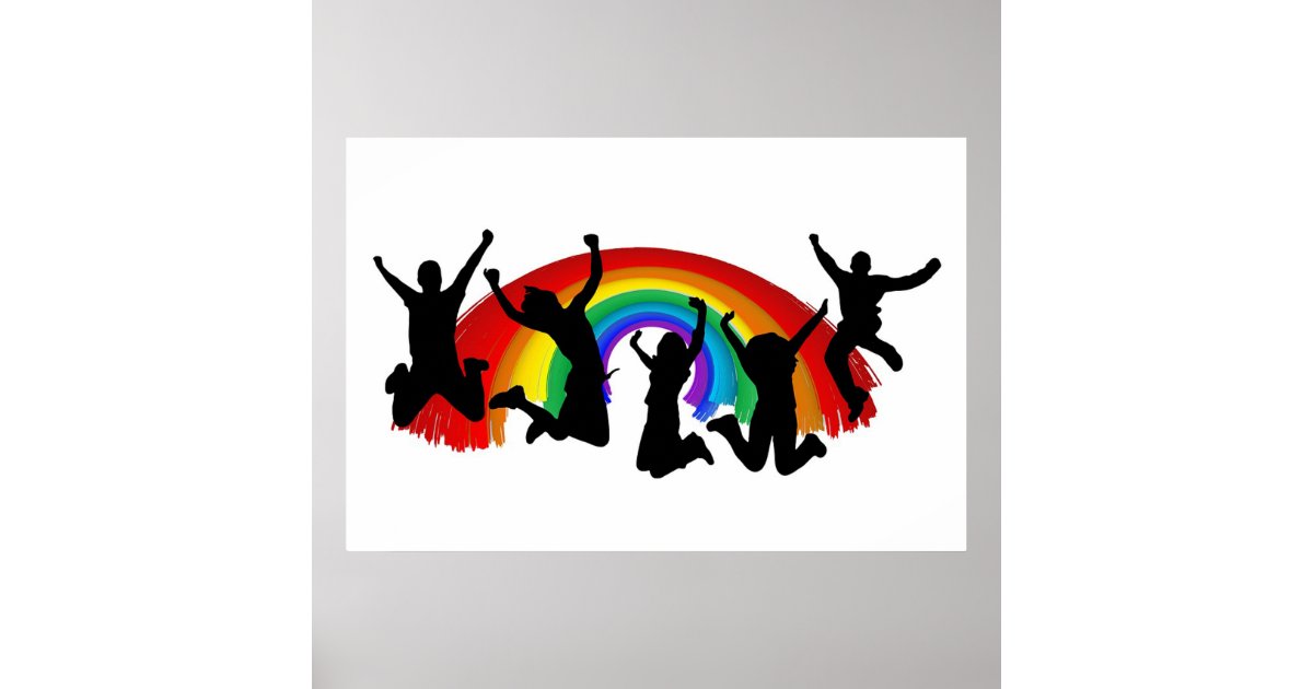 Gay Pride Rainbow Poster | Zazzle