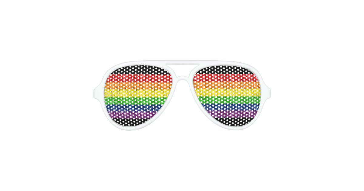Gay Pride Rainbow Sunglasses Zazzle