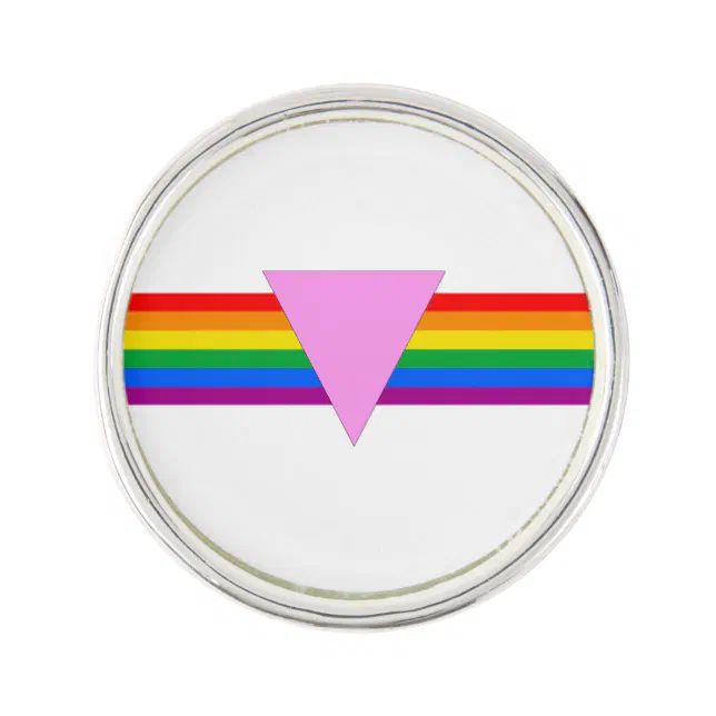 Gay Pride Triangle Design Pin | Zazzle