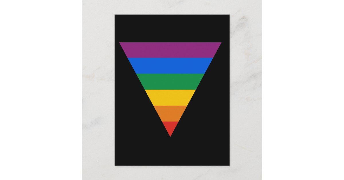 Gay Pride Triangle Postcard | Zazzle