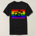 Gay Pride Two Male Mars Symbols Rainbow Flag Shirt | Zazzle