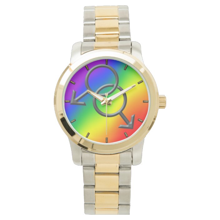 Gay Pride Watch Rainbow Love Wrist Watches & Gifts | Zazzle.com