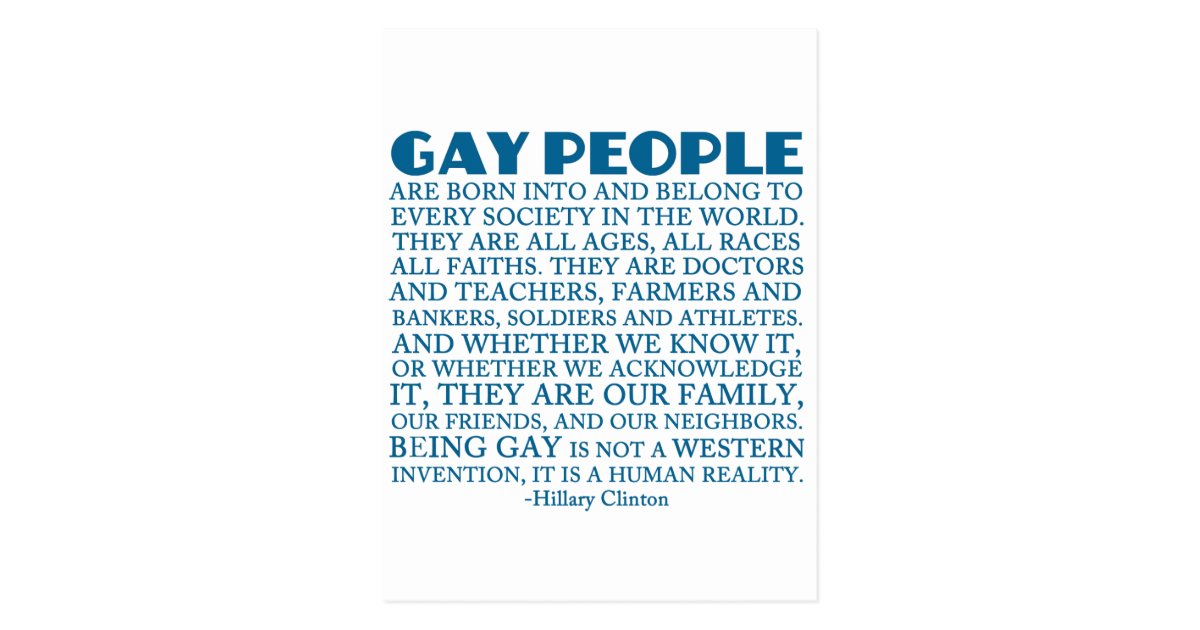 Gay Rights Postcard | Zazzle.com