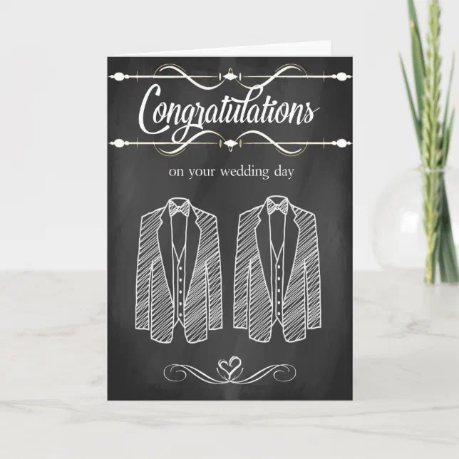 Gay Wedding Congratulations Card | Zazzle