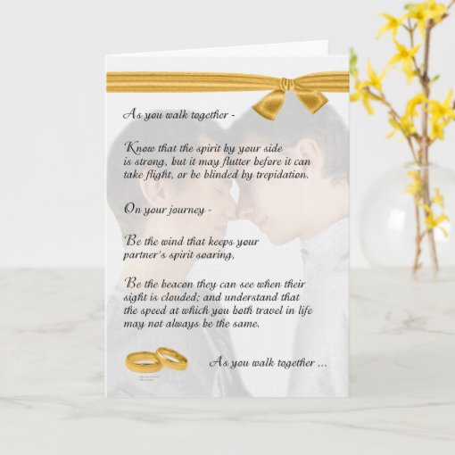 Gay Wedding Congratulations Two Grooms Card | Zazzle