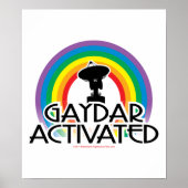 Gaydar Activated Poster | Zazzle