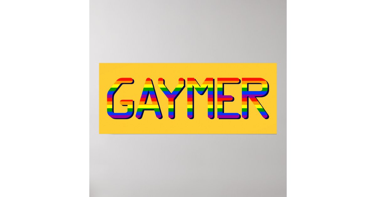 Gaymer Graphic Poster | Zazzle